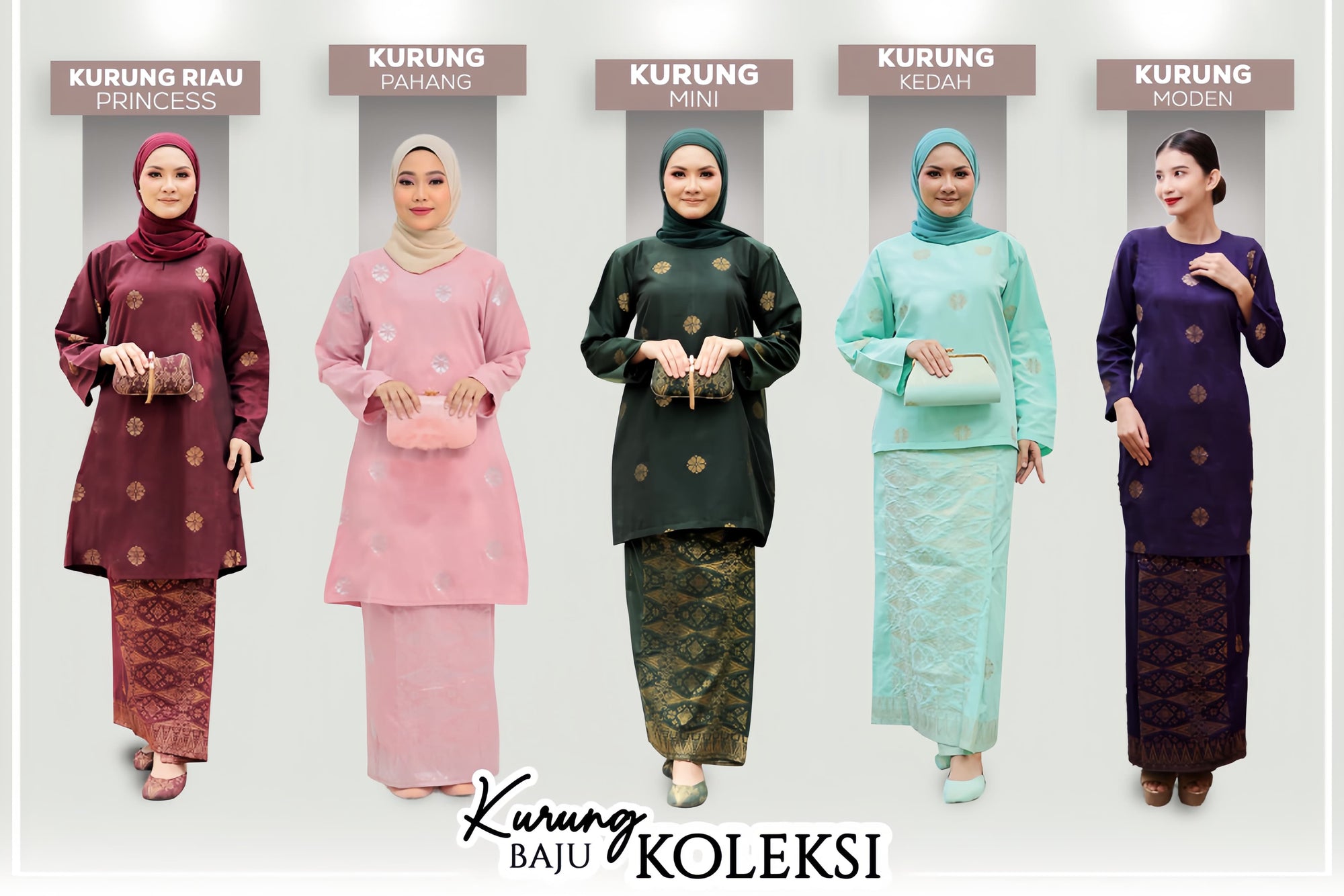 Baju Kurung Moden - Kurung Songket - Kebaya Moden Songket – Hidaya Fabric