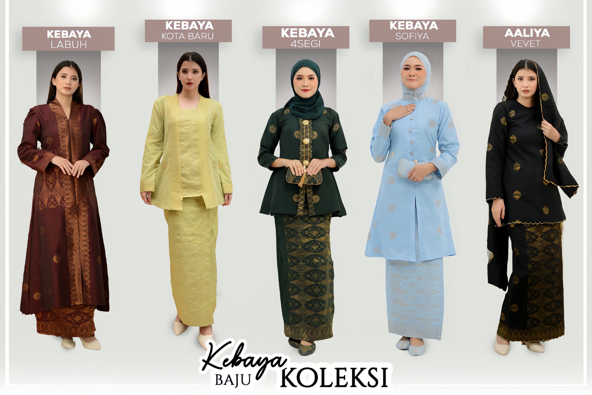 Baju Kurung Moden - Kurung Songket - Kebaya Moden Songket – Hidaya Fabric